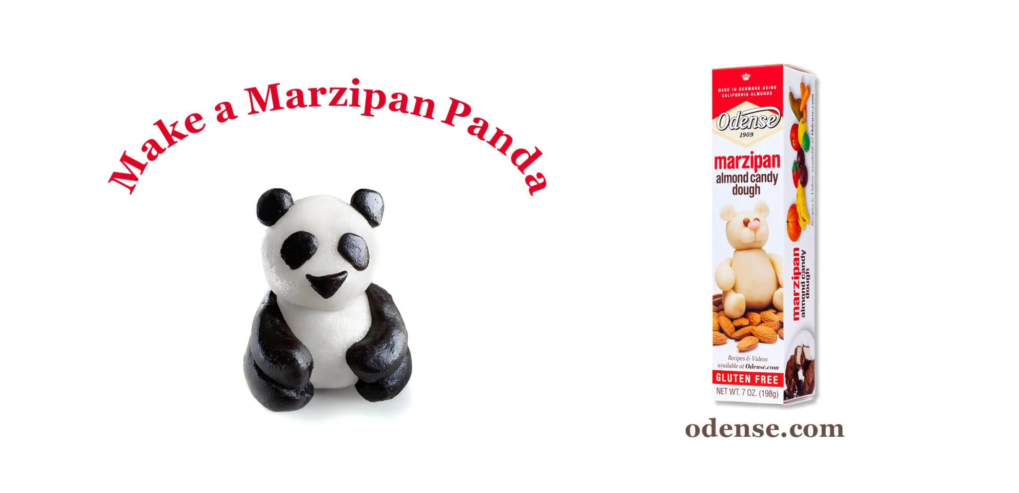 Make a Marzipan Panda | Odense Almond Paste & Marzipan